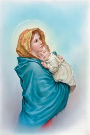 'Mary Holding Jesus' Giclee Print - Christo Monti | AllPosters.com
