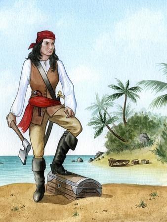 'Mary Read, (1690-172), British Pirate's Mate' Giclee Print - Karen ...