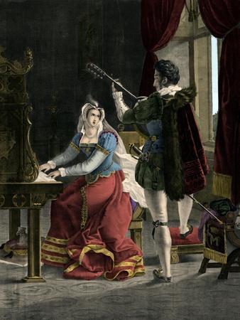 'Mary Stuart and David Rizzio' Giclee Print | AllPosters.com