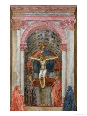 'The Holy Trinity, Fresco' Giclee Print - Masaccio | AllPosters.com