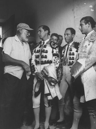 'Matador Luis Miguel Dominguin with American Writer Ernest Hemingway ...