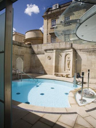 'Roof Top Pool in New Royal Bath, Thermae Bath Spa, Bath, Avon, England ...