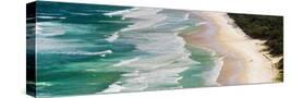 Panoramic Photo of Surfers Heading Out to Surf on Tallow Beach at Cape ...