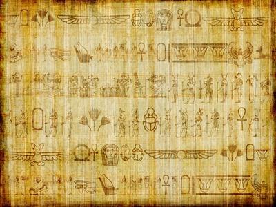 'Ancient Egyptian Parchment' Art - Maugli-l | AllPosters.com