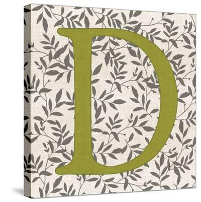 'Leafy Letter - D' Stretched Canvas Print - Max Carter | AllPosters.com