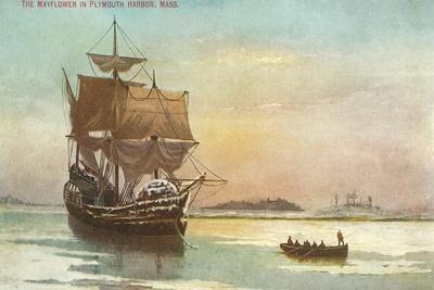 Mayflower, Plymouth, Mass., Illustration | AllPosters.com