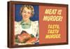 'Meat Is Murder Tasty Tasty Murder Funny Poster Print' Posters ...