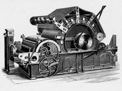 'Mechanical Printing Press' Photographic Print | AllPosters.com