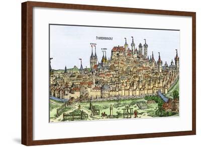 'Medieval Walled City of Nuremberg, Germany, 1400s' Giclee Print ...