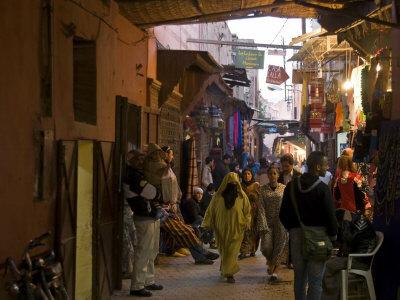 'Mellah (Jewish Quarter), Marrakech (Marrakesh), Morocco, North Africa ...