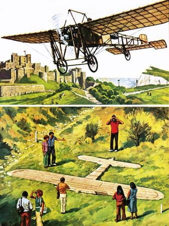 'Memorial to Louis Bleriot's Flight across the Channel in 1909' Giclee ...