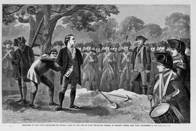 'Memories of the Union - Execution of Nathan Hale on the Site of East ...