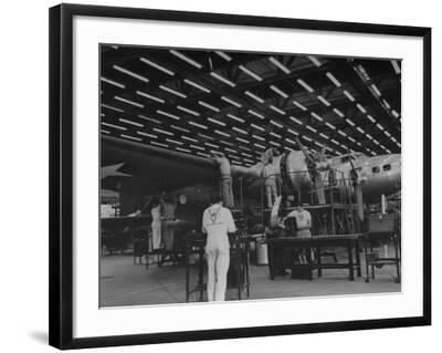 'Men Assembling a B17 Flying Fortress at Lockheed-Vega Plant from ...