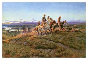 'Men of the Open Range' Art - Charles Marion Russell | AllPosters.com