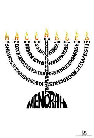 'Menorah Text Poster' Prints | AllPosters.com