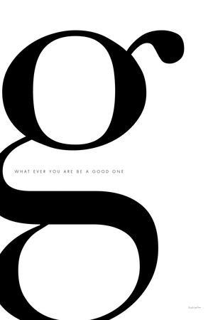 G is for Good on White - Mercedes Lopez Charro | AllPosters.com