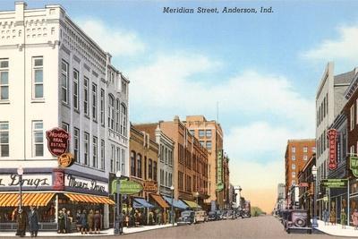 'Meridian Street, Anderson, Indiana' Posters | AllPosters.com