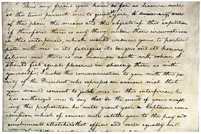 'Meriwether Lewis's Letter Inviting William Clark to Join Expedition to ...