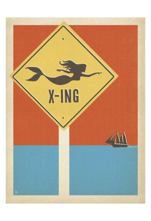 'Mermaid Crossing' Posters - Anderson Design Group | AllPosters.com