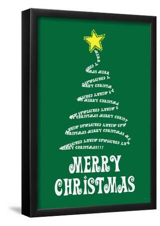 'Merry Christmas (Tree) Art Poster Print' Prints | AllPosters.com