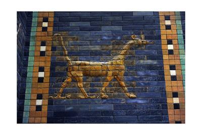 'Mesopotamian Art. Neo-Babylonian. Ishtar Gate, One of the Eight Gates ...