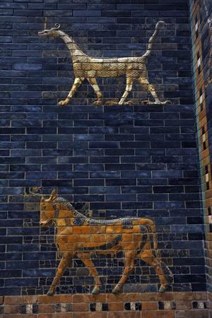 'Mesopotamian Art. Neo-Babylonian. Ishtar Gate, One of the Eight Gates ...