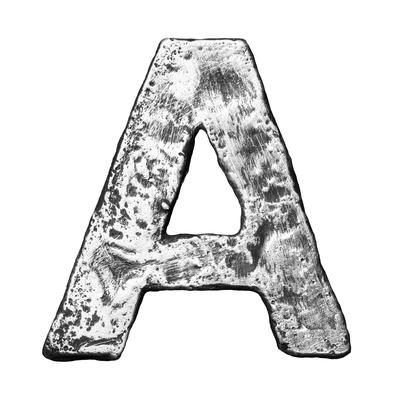 'Metal Alloy Alphabet Letter A' Prints - donatas1205 | AllPosters.com