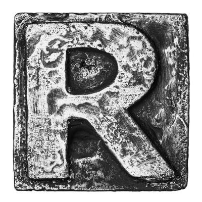 'Metal Alloy Alphabet Letter R' Posters - donatas1205 | AllPosters.com