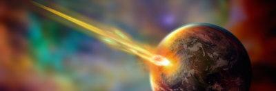 'Meteor Hitting Earth from a Distance' Photographic Print | AllPosters.com