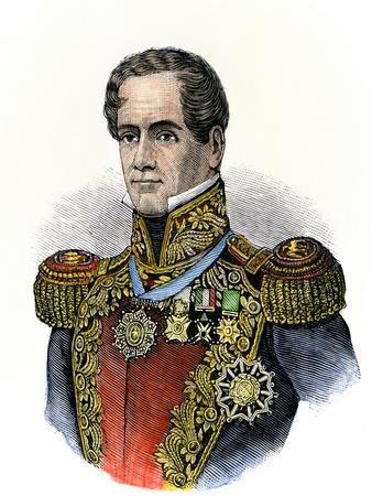 'Mexican General Antonio Lopez De Santa Anna' Giclee Print | AllPosters.com