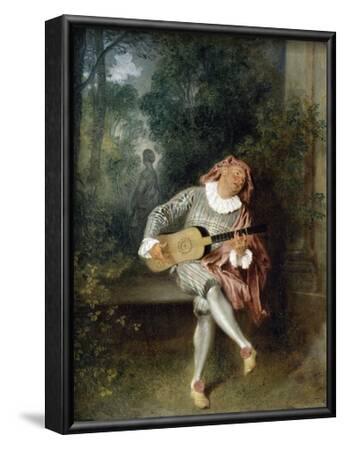 'Mezzetin' Photographic Print - Jean-Antoine Watteau | AllPosters.com