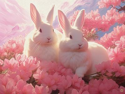 'Bunny Paradise' Posters - Michael David Ward | AllPosters.com