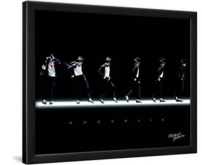 Michael Jackson Moonwalk Poster