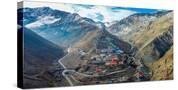 'Aerial of Sewell Mining Town, UNESCO World Heritage Site, Chile, South ...