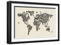 'Cats Map of the World Map' Poster - Michael Tompsett | AllPosters.com