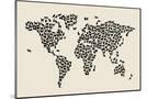 'Cats Map of the World Map' Poster - Michael Tompsett | AllPosters.com