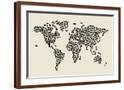 'Cats Map of the World Map' Poster - Michael Tompsett | AllPosters.com