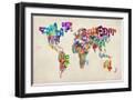 'Typographic Text World Map' Prints - Michael Tompsett | AllPosters.com