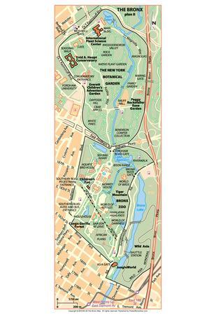 'Michelin Official Bronx Zoo Map Art Print Poster' Posters | AllPosters.com