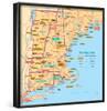 'Michelin Official New England Map Art Print Poster' Posters ...