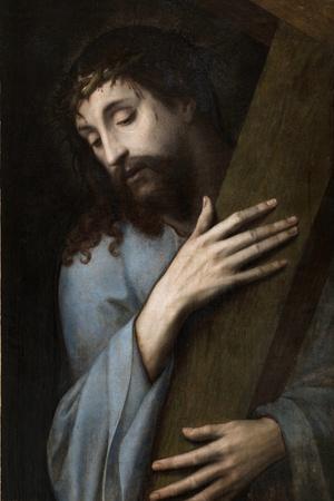 Jesus with the Cross - Peinture De Michiel Coxcie (Coxie, Coxien, De ...