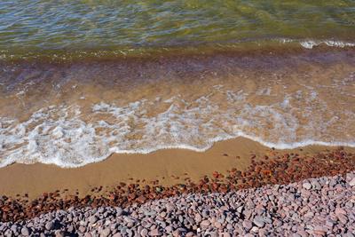 'Michigan, Keweenaw Peninsula, Great Sand Bay, Lake Superior and beach ...