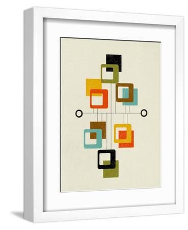 'Mid Century Floating Square Shapes' Posters - Eline Isaksen ...