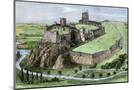 Middle Ages: Nottingham Castle Dominating the 16Th Century Countryside ...