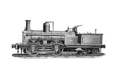 'Midland No. 780 Steam Train, 1870' Giclee Print | AllPosters.com