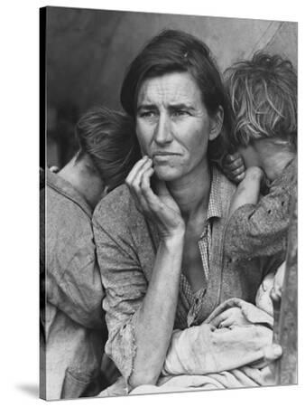 'Migrant Mother, Nipomo, California' Stretched Canvas Print - Dorothea ...