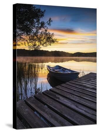 'Night Mooring' Stretched Canvas Print - Mikael Svensson | AllPosters.com