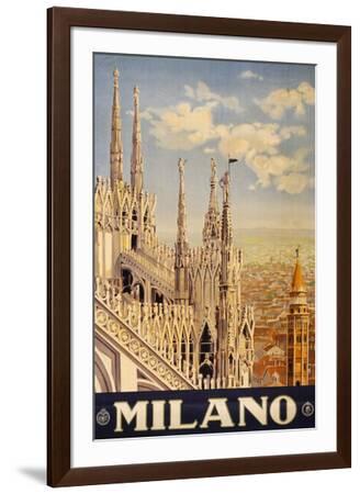 'Milano Italy Travel Vintage Ad' Prints | AllPosters.com
