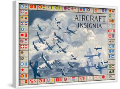 'Military Planes of the World Aircraft Insignia WWII War Propaganda Art ...