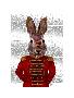 'Military Rabbit in Red' Art - Fab Funky | AllPosters.com